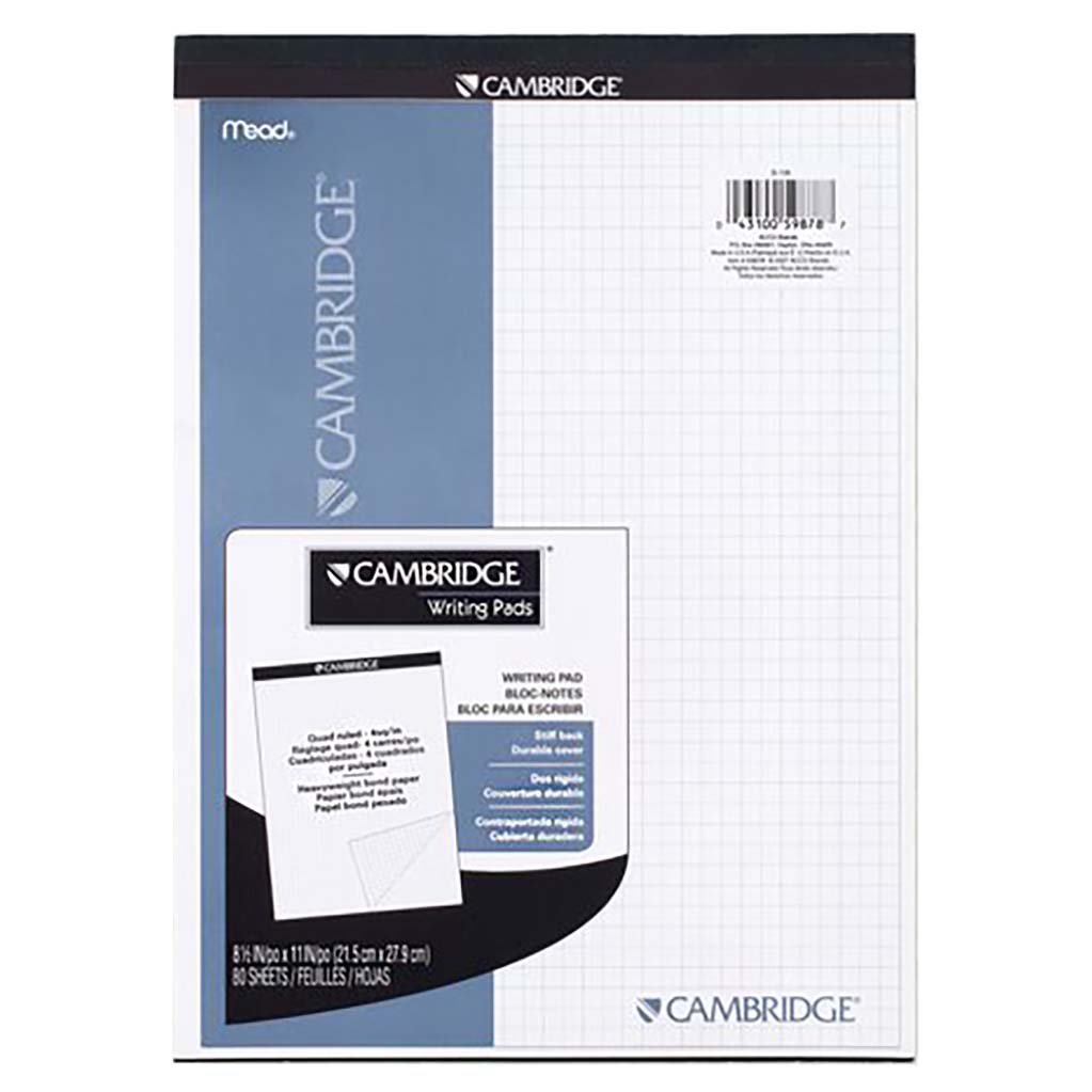 Cambridge Graph Rule Top Bound Notebook - Shop Notebooks at H-E-B