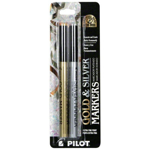 Pilot Extra Fine Point Gold And Silver Markers - Shop Markers at H-E-B