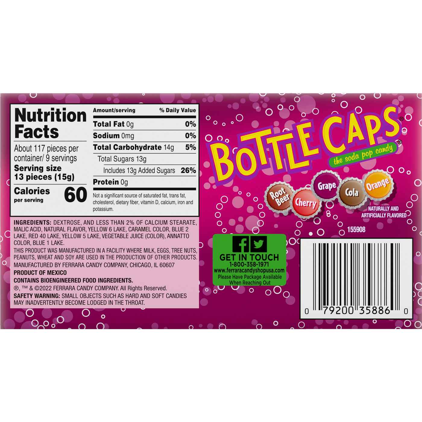 Bottle Caps Soda Pop Candy Theater Box - Shop Candy at H-E-B