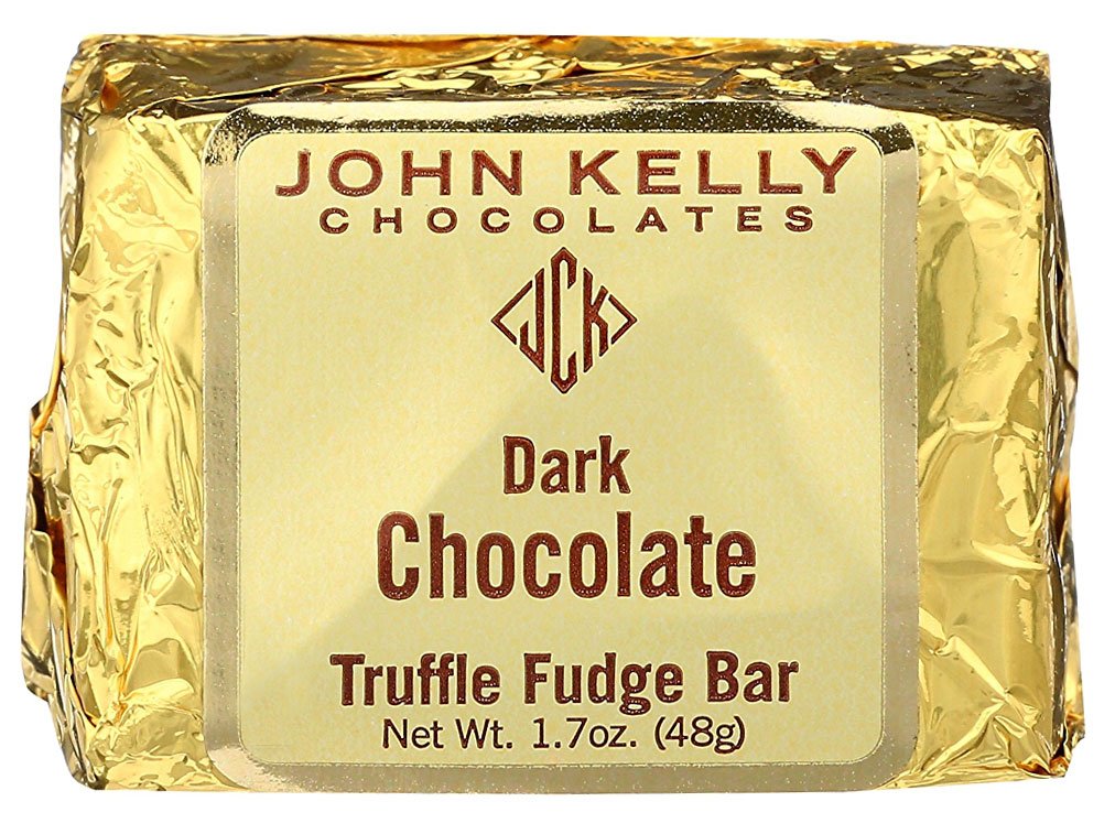John Kelly Chocolates Dark Chocolate Truffle Fudge Bar without Nuts, 1. ...