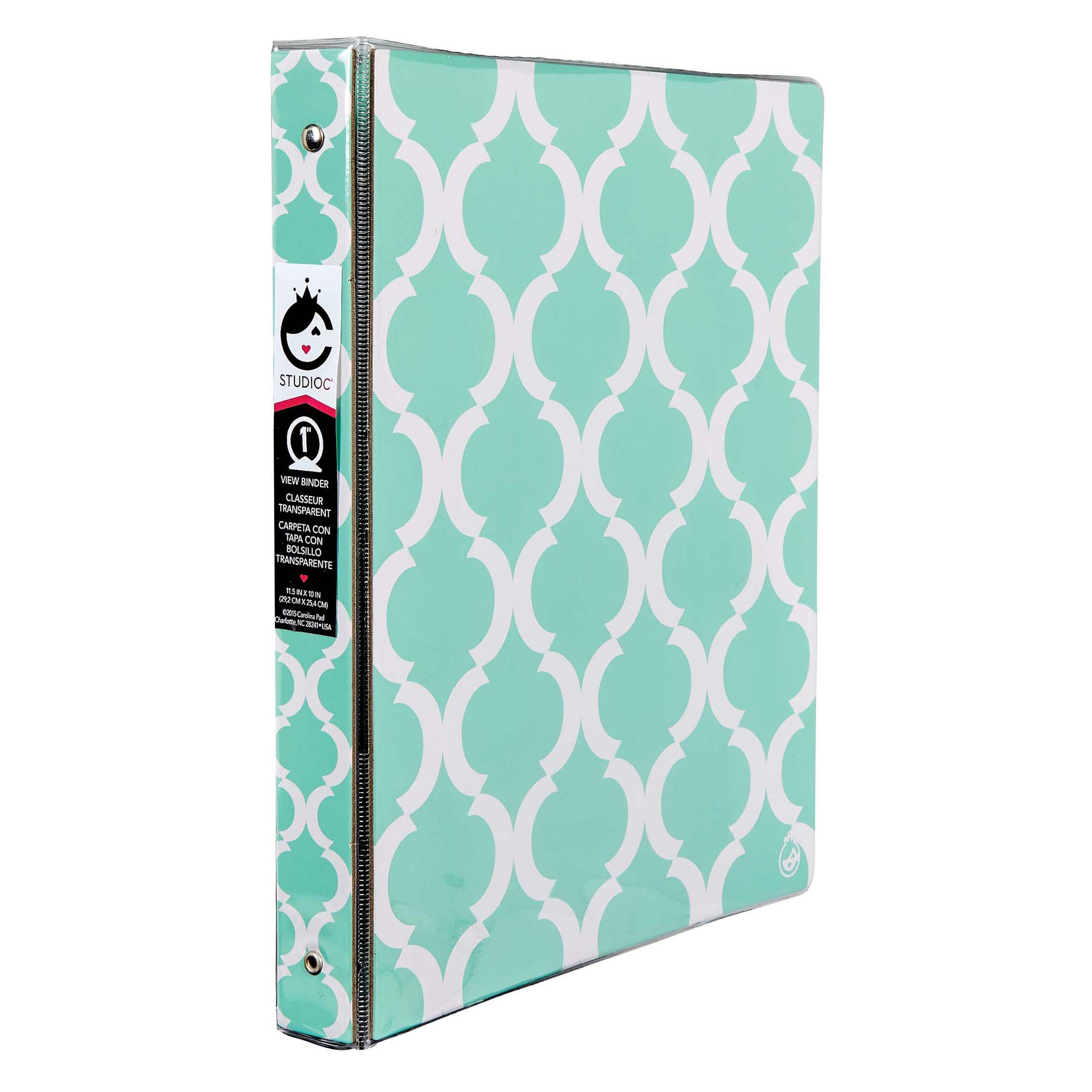 Studio C Pattern Play Vinyl Binders Assorted Colors - Shop Binders at H-E-B