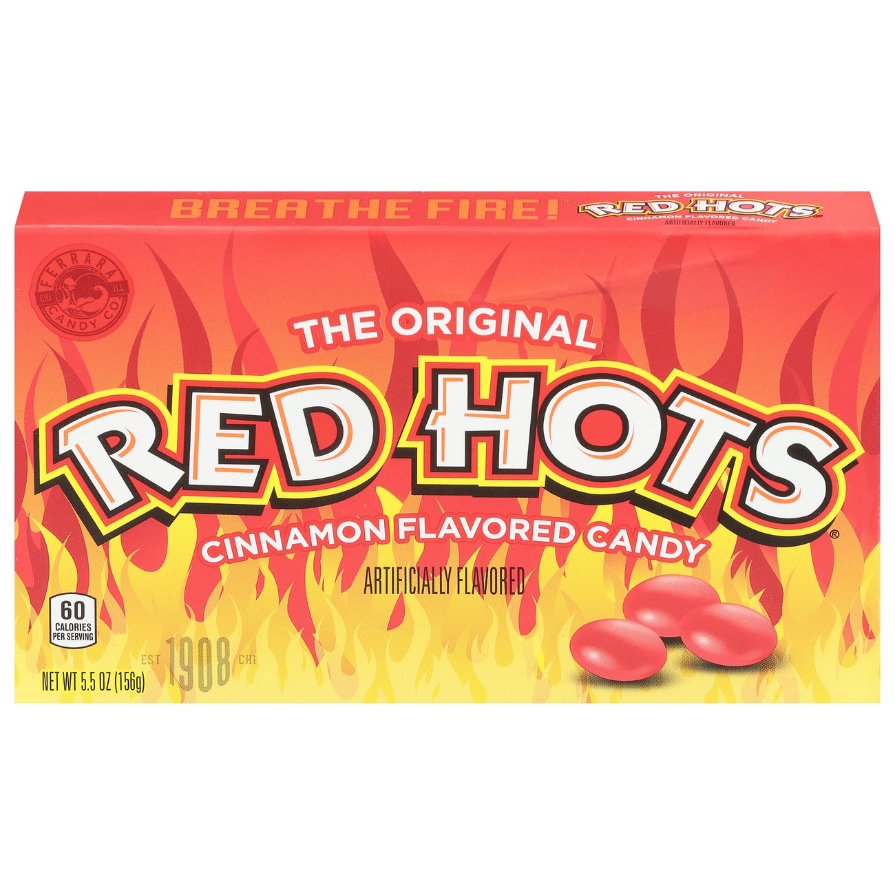 Red Hots Cinnamon Flavor Candy Theater Box - Shop Candy at H-E-B