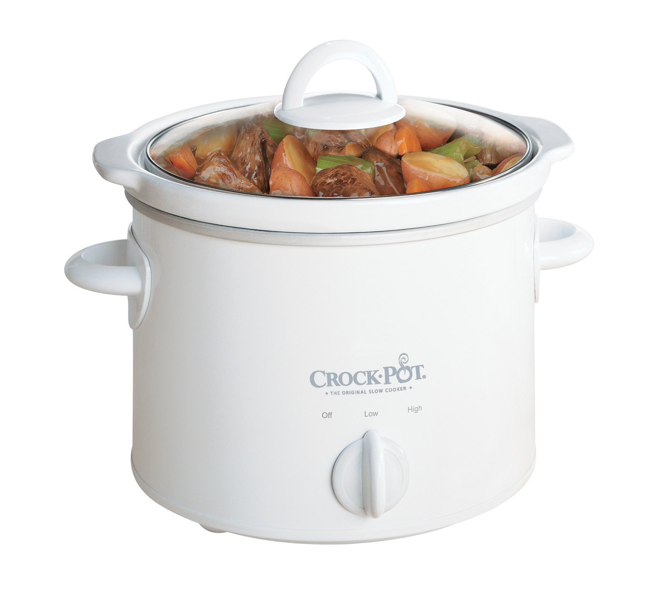 Crock-Pot 3 QT White Round Slow Cooker - Shop Cookers & roasters at H-E-B