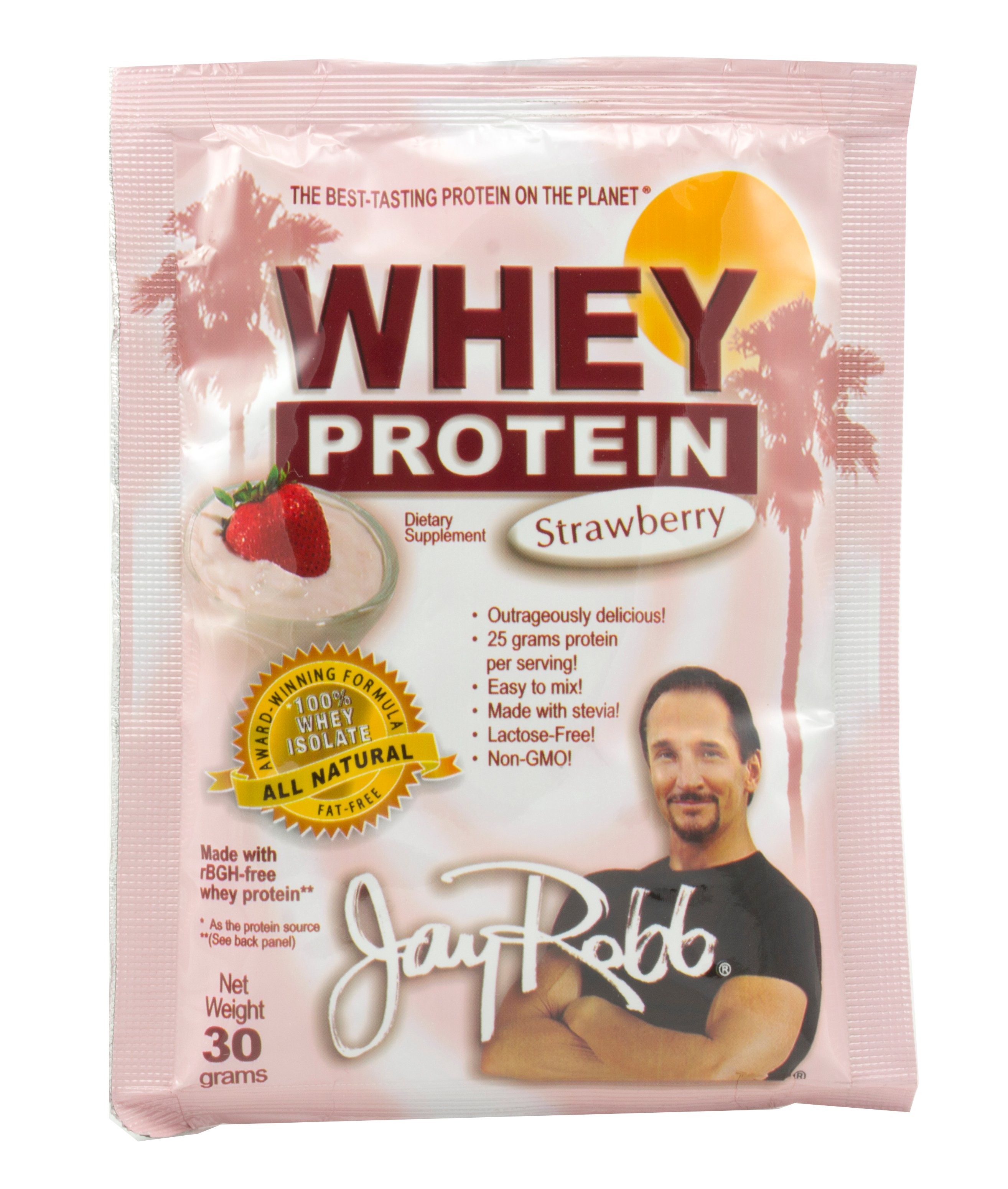 Jay Robb Strawberry Whey Protein Packet - Shop Diet & fitness at H-E-B