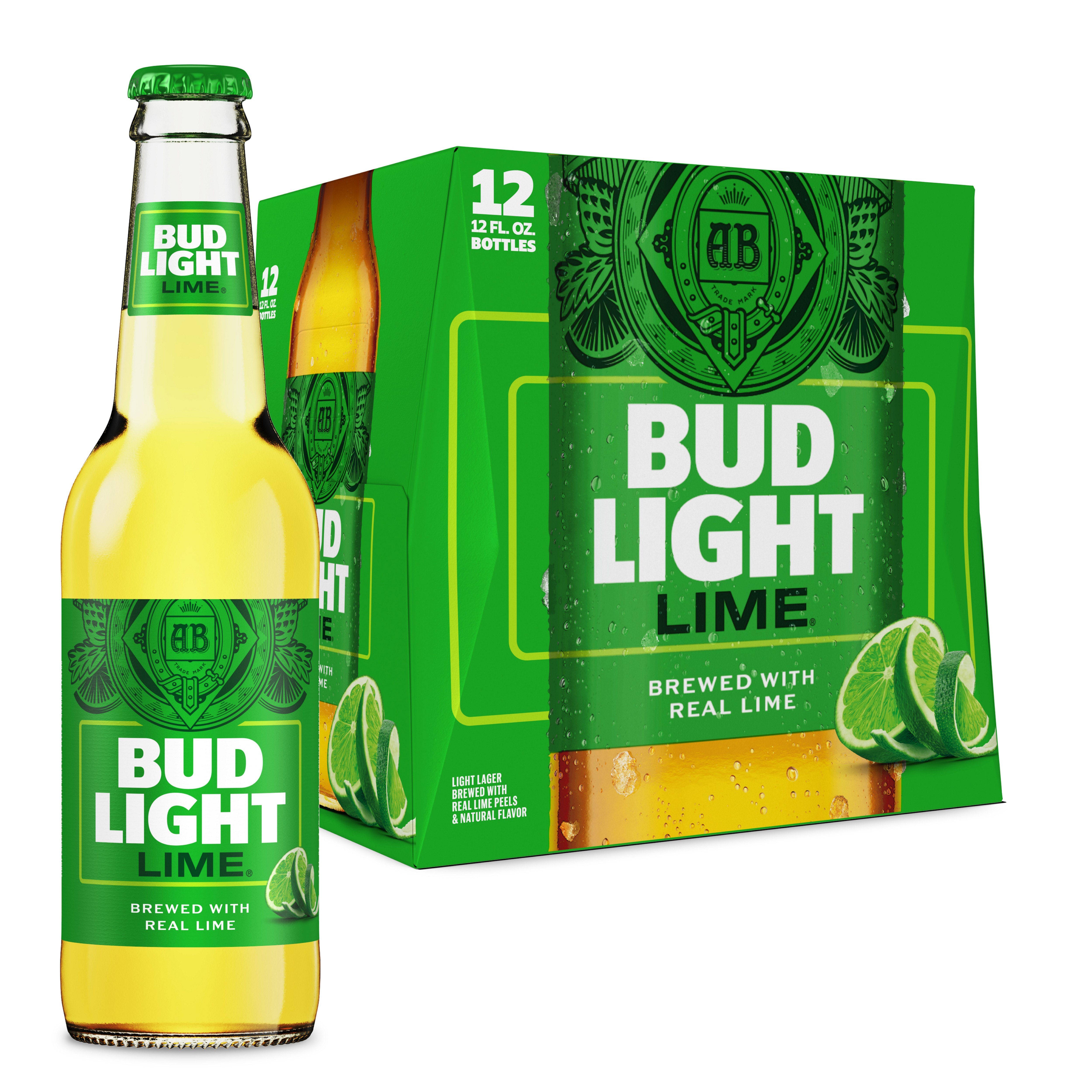 Bud Light Lime American Lager Beer Bottles, 12 pack - Shop Beer at H-E-B
