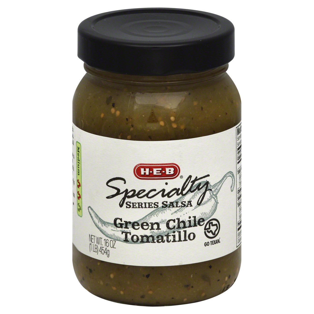 H-E-B Specialty Series Medium Salsa - Green Chile Tomatillo - Shop ...