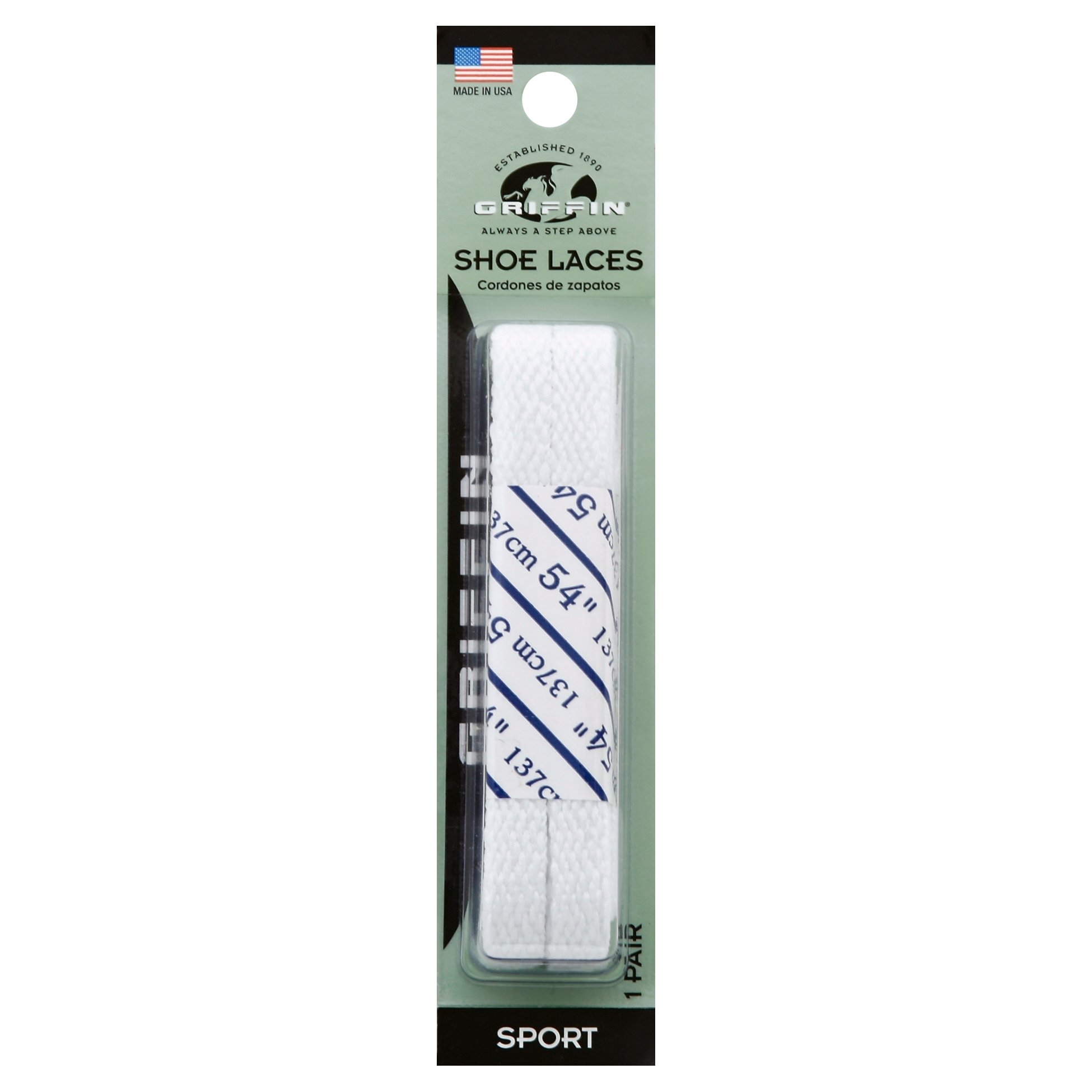 Griffin Sport Shoe Laces - White - Shop Laces & accessories at H-E-B
