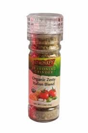 Red Monkey Organic Zesty Italian Blend Seasoning Grinder - Shop Spices ...