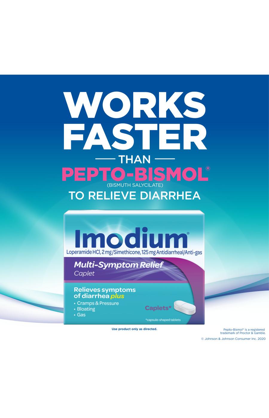 Imodium Multi-Symptom Relief Diarrhea Medicine Caplets - Shop Digestion ...