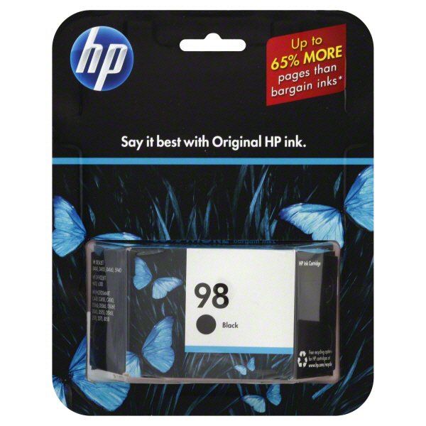 HP Black 98 Ink Cartridge - Shop Printer Ink at H-E-B