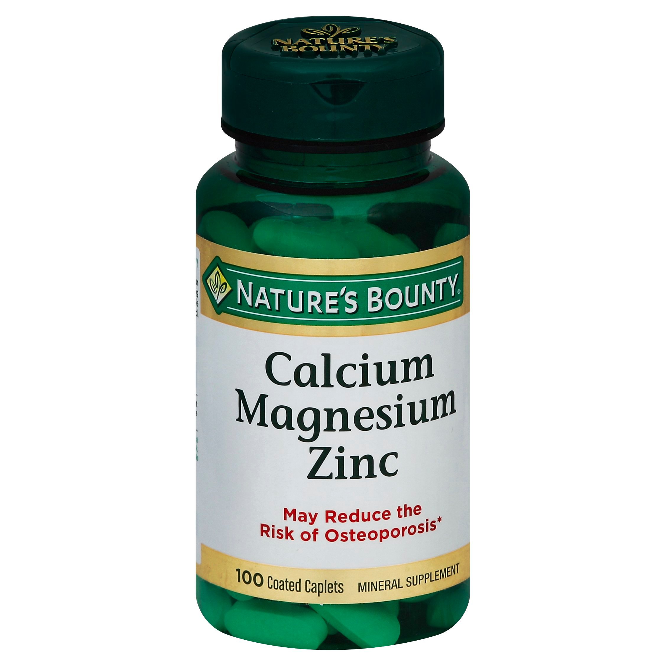 Nature's Bounty Calcium Magnesiuim Zinc Caplets - Shop Minerals at H-E-B