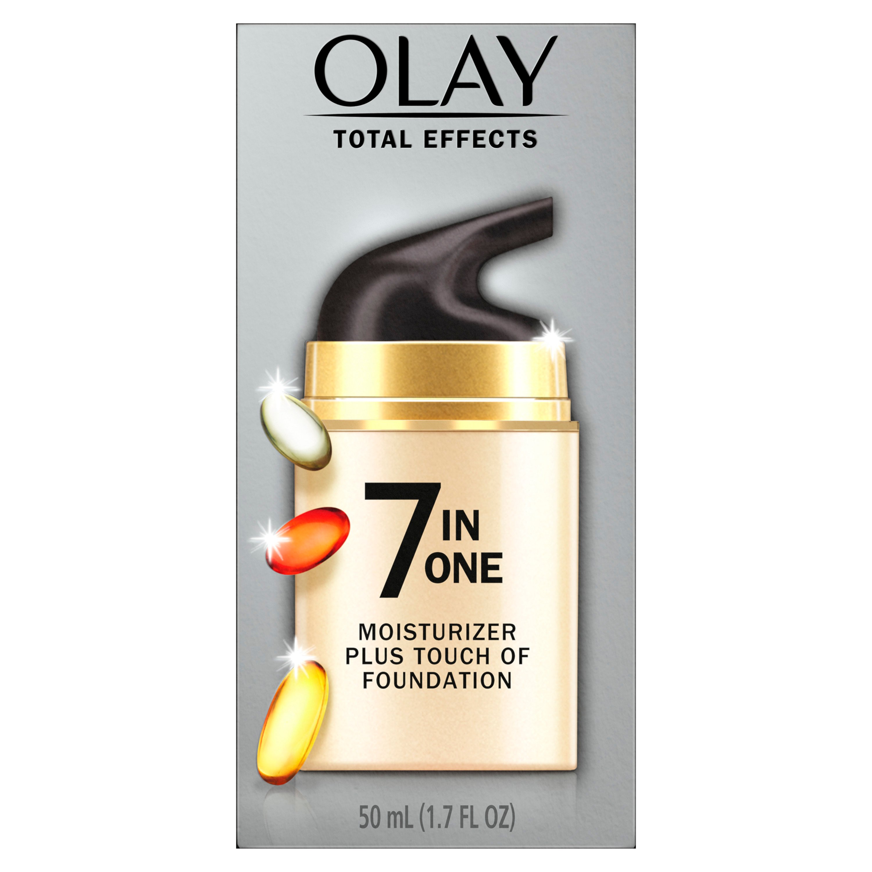 Olay Total Effects 7 In One Moisturizer Plus Touch Of Foundation Cream ...