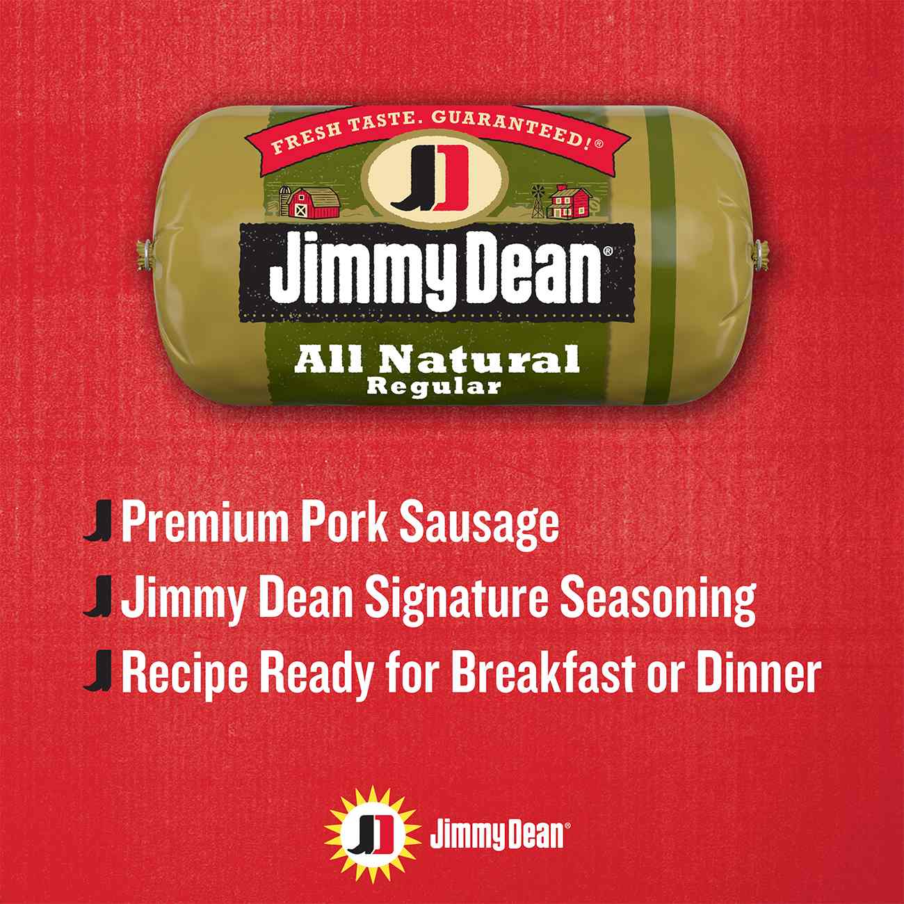 Jimmy Dean Premium All Natural Pork Breakfast Sausage - Regular - Shop ... Jimmy Dean Premium All Natural Pork Breakfast Sausage - Regular - Shop ...