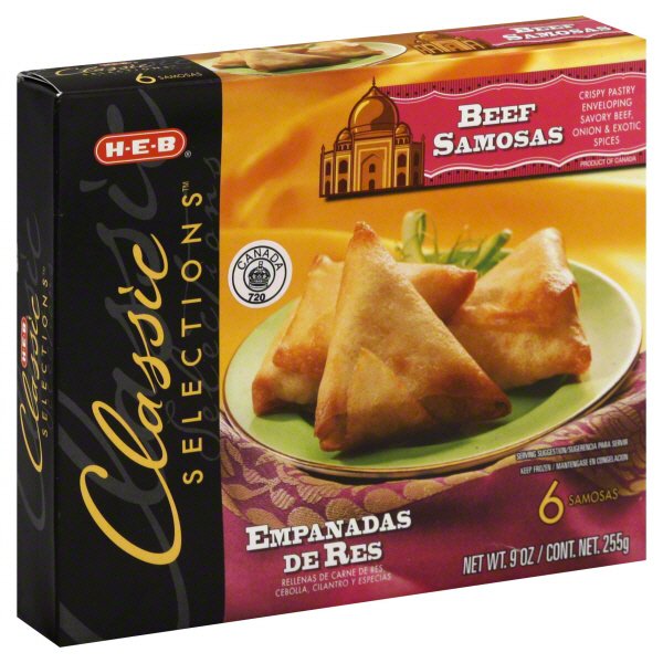 H-E-B Classic Selections Beef Samosas, Empanadas de Res - Shop Entrees ...