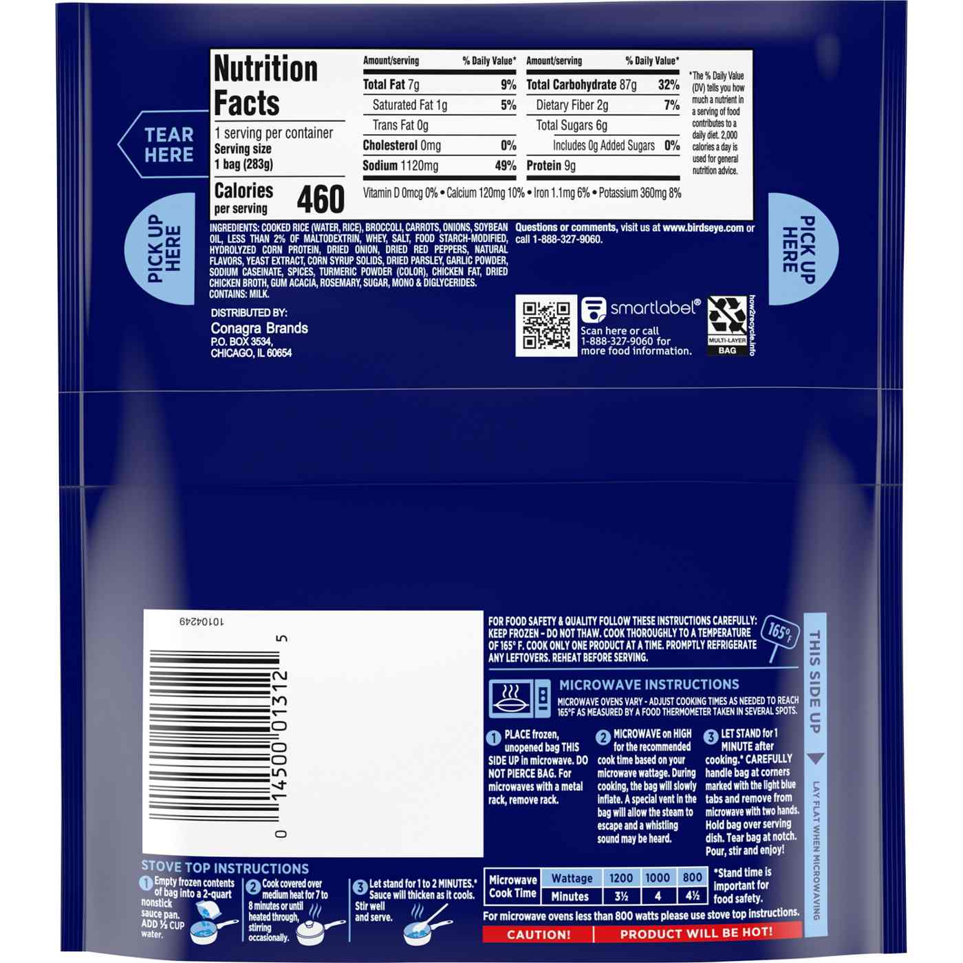 Birds Eye Frozen Steamfresh Seasoned Chicken-Flavored Rice - Shop ...