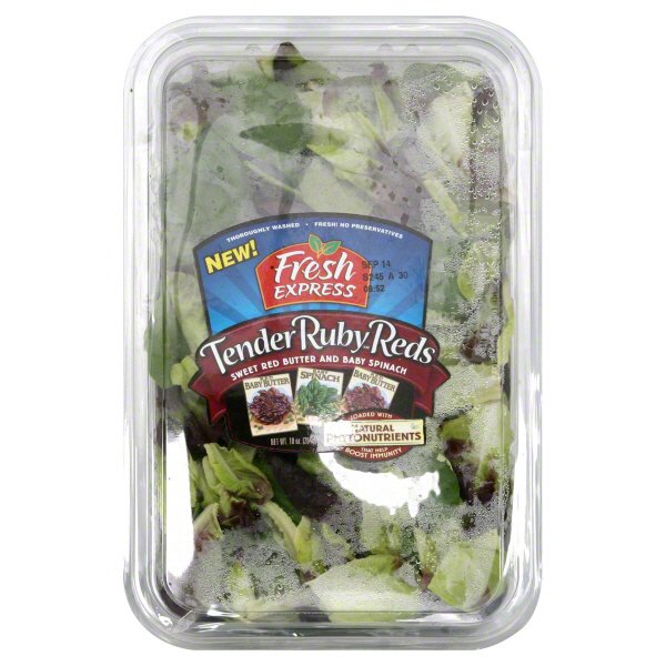 Fresh Express Tender Ruby Reds Salad - Shop Lettuce & Leafy Greens at H-E-B