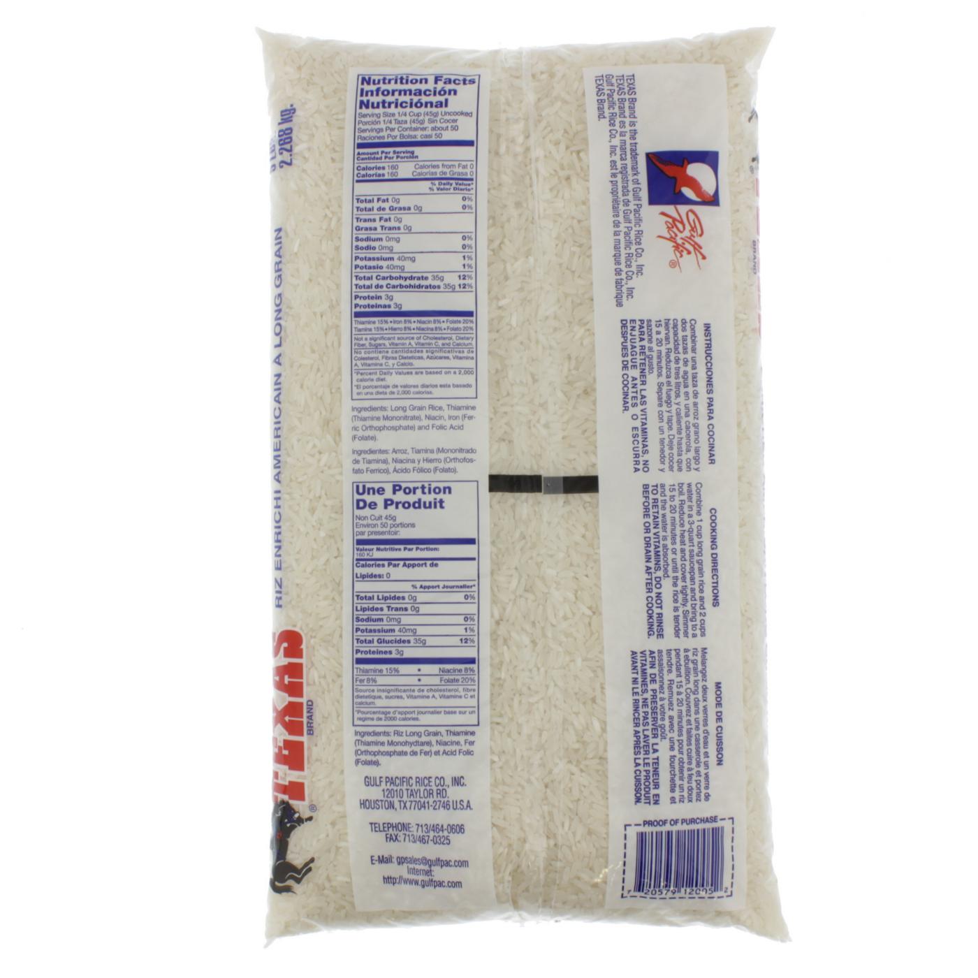 Texas Brand Enriched American Long Grain White Rice - Shop Rice ...