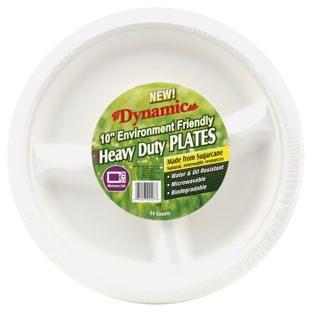 Dynamic Heavy Duity Divided 10" Polypropylene Plates - Shop Plates ...