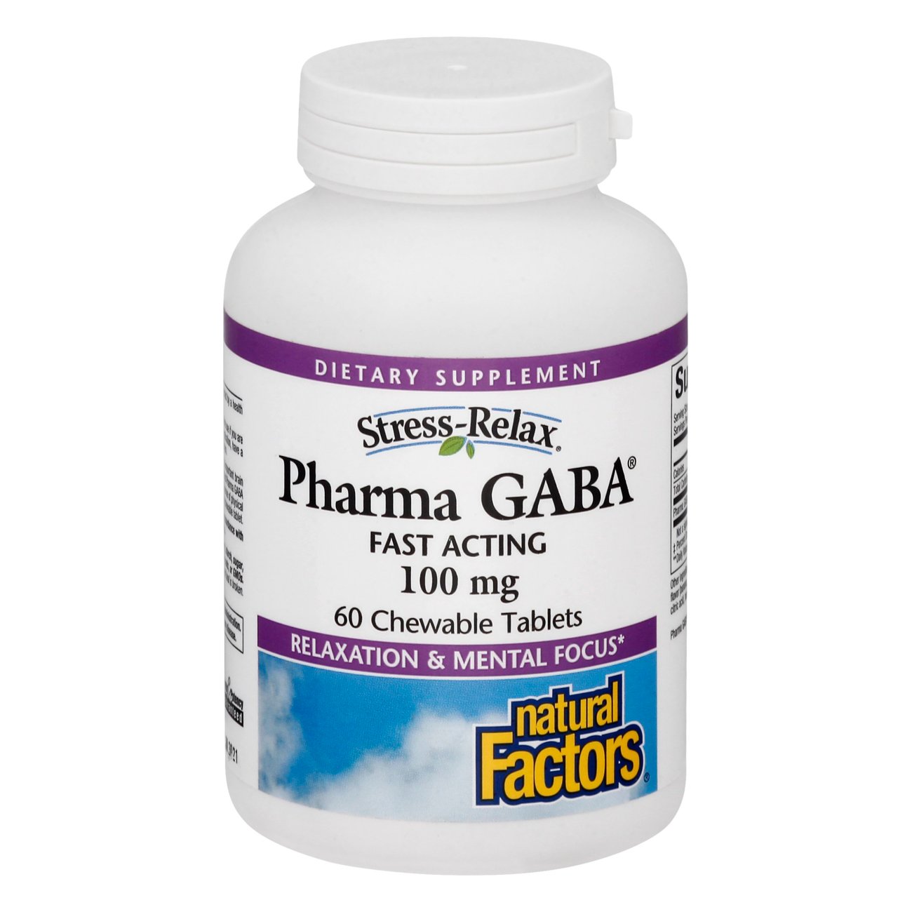 NATURAL FACTORS Pharma GABA Chewable Tablets - Shop Diet & fitness at H-E-B