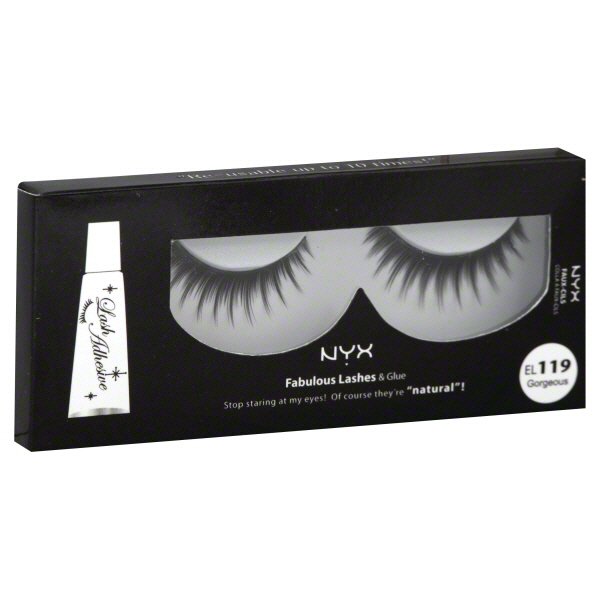 NYX Fabulous Lashes and Glue EL119 Gorgeous - Shop False eyelashes at H-E-B
