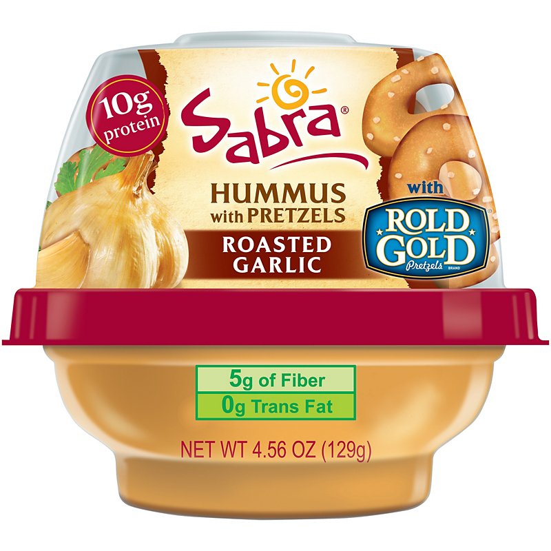 Sabra Hummus with Pretzels Roasted Garlic - Shop Dip at H-E-B Sabra Hummus with Pretzels Roasted Garlic - Shop Dip at H-E-B