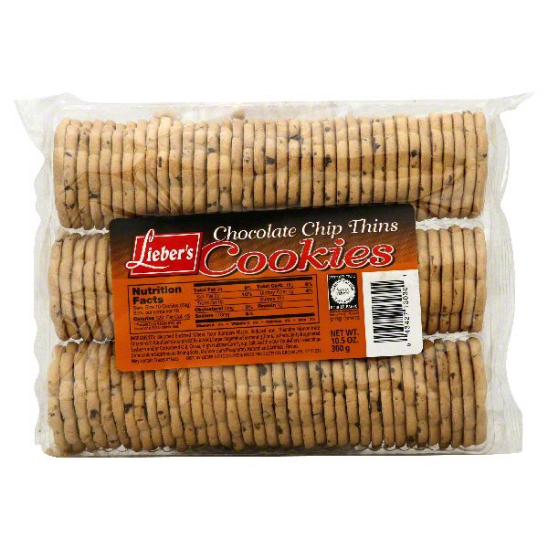 Lieber's Chocolate Chip Thins Cookies - Shop Cookies at H-E-B