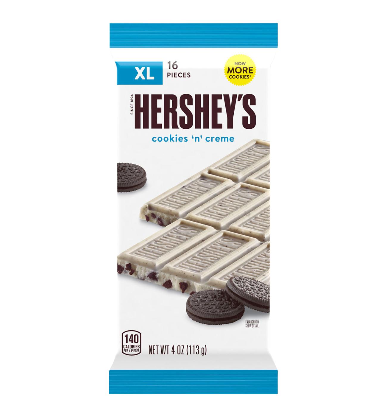 Hershey's Cookies 'n' Creme XL Candy Bar, 16 Pc - Shop Candy at H-E-B