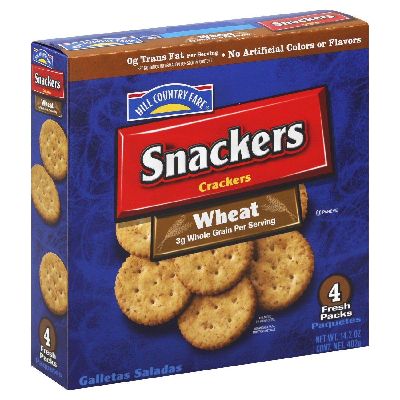 Hill Country Fare Wheat Snackers Crackers - Shop Snacks & Candy at H-E-B
