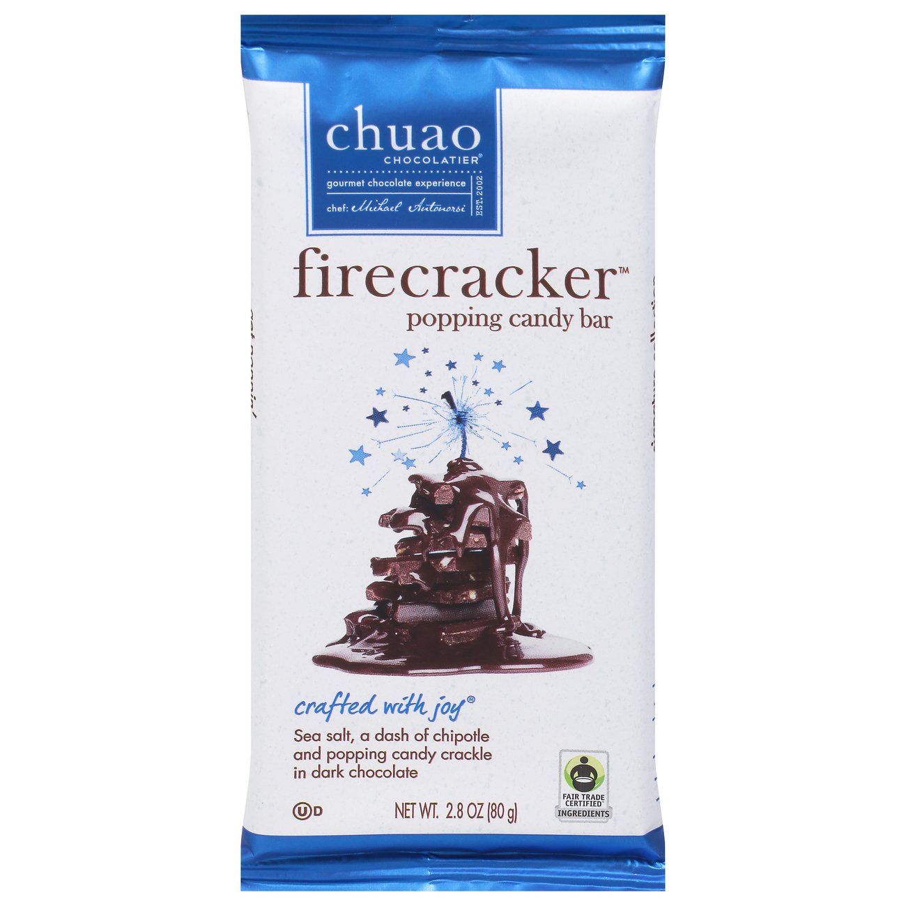 chuao chocolatier Dark Chocolate Firecracker Candy Bar - Shop Snacks ...