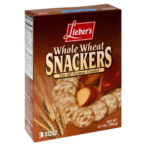 Lieber's Kosher Whole Wheat Snackers Crackers - Shop Crackers ...