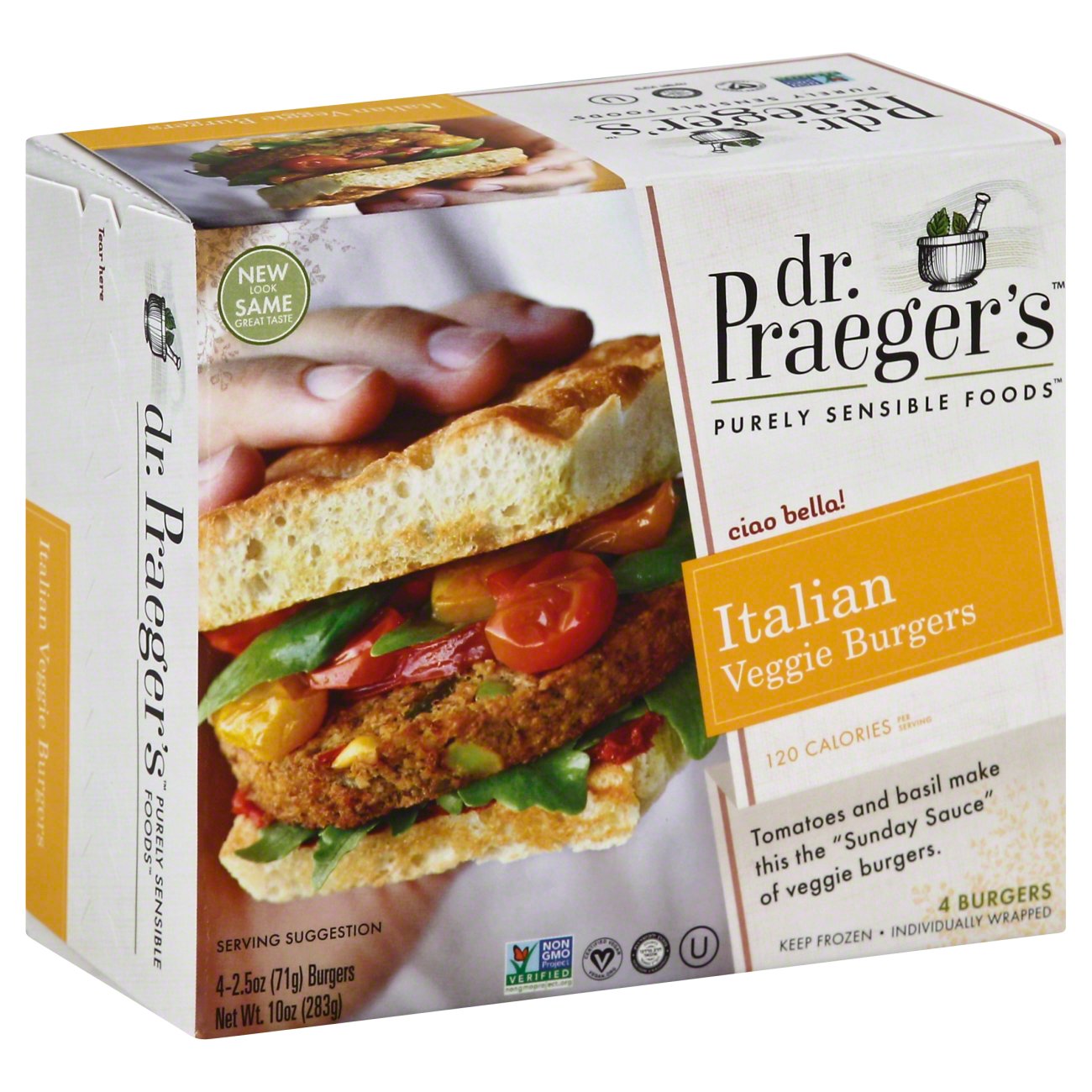Dr. Praeger's Sensible Foods Italian Veggie Burgers - Shop Meat ...