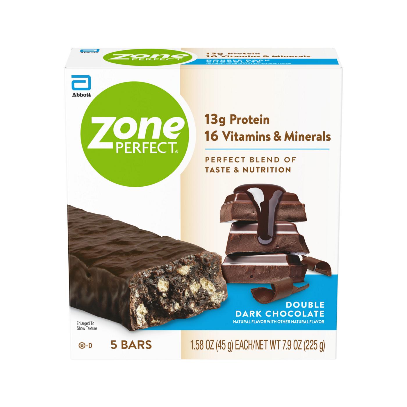 ZonePerfect 12g Protein Bars - Double Dark Chocolate - Shop Granola ...