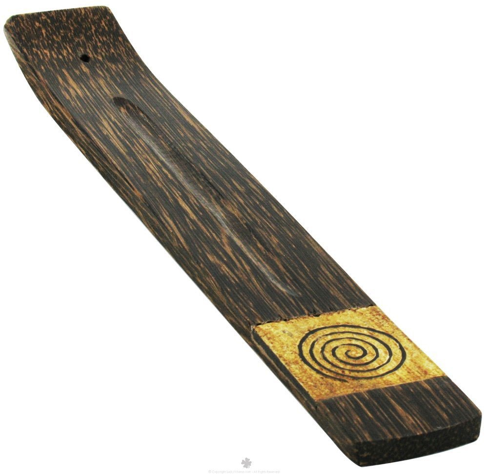 Windrose Swirl Palmwood Incense Holder - Shop Incense at H-E-B