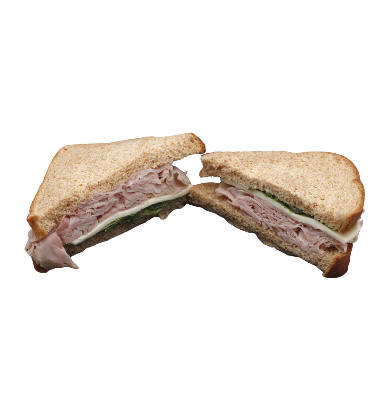 Hill Country Fare Ham and Cheese Sandwich on Wheat Bread - Shop ...