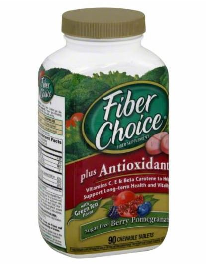 Fiber Choice Sugar Free Fiber Supplement Plus Antioxidant Berry ...