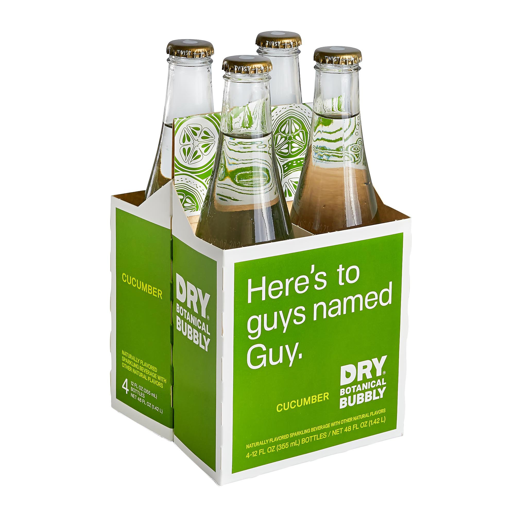 DRY Botanical Bubbly Cucumber 12 oz Bottles - Shop Soda at H-E-B