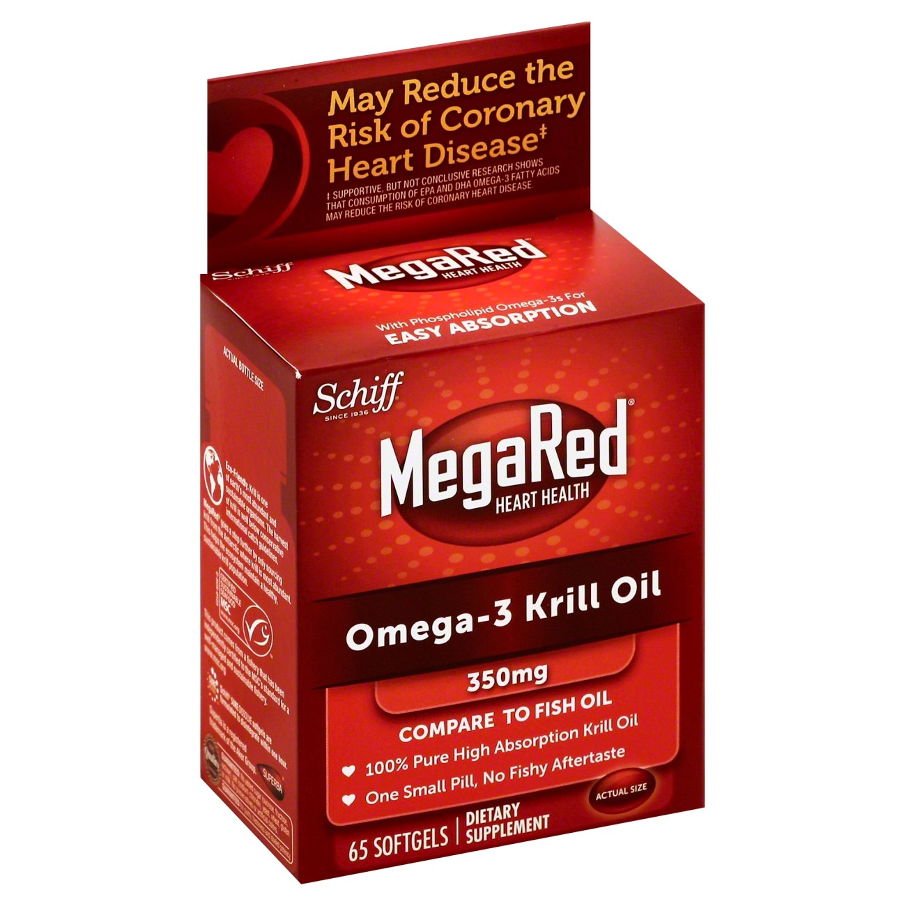 Schiff MegaRed Omega-3 Krill Oil Softgels - Shop Diet & fitness at H-E-B