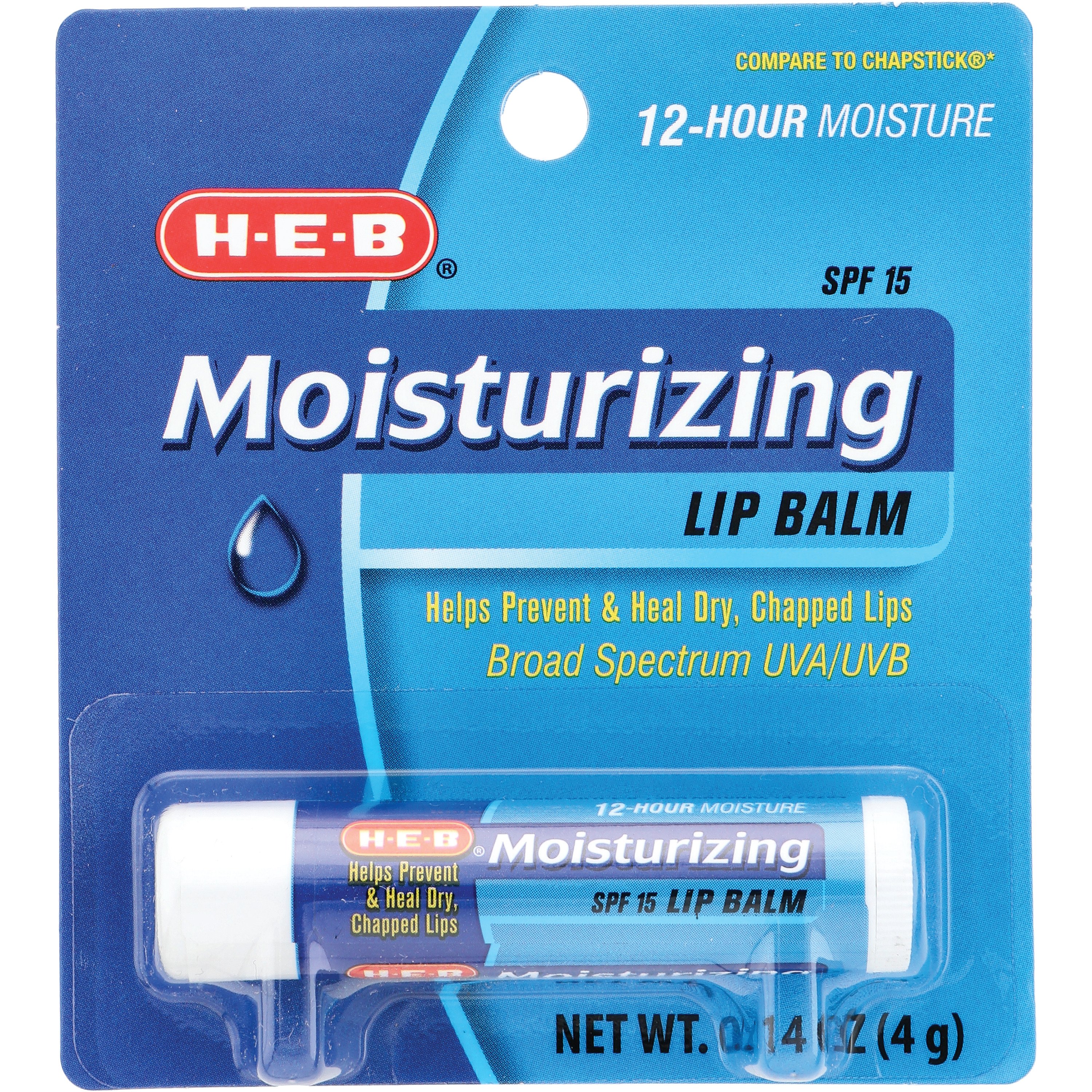 H-E-B Moisturizing SPF 15 Lip Balm - Shop Lip balm & treatments at H-E-B