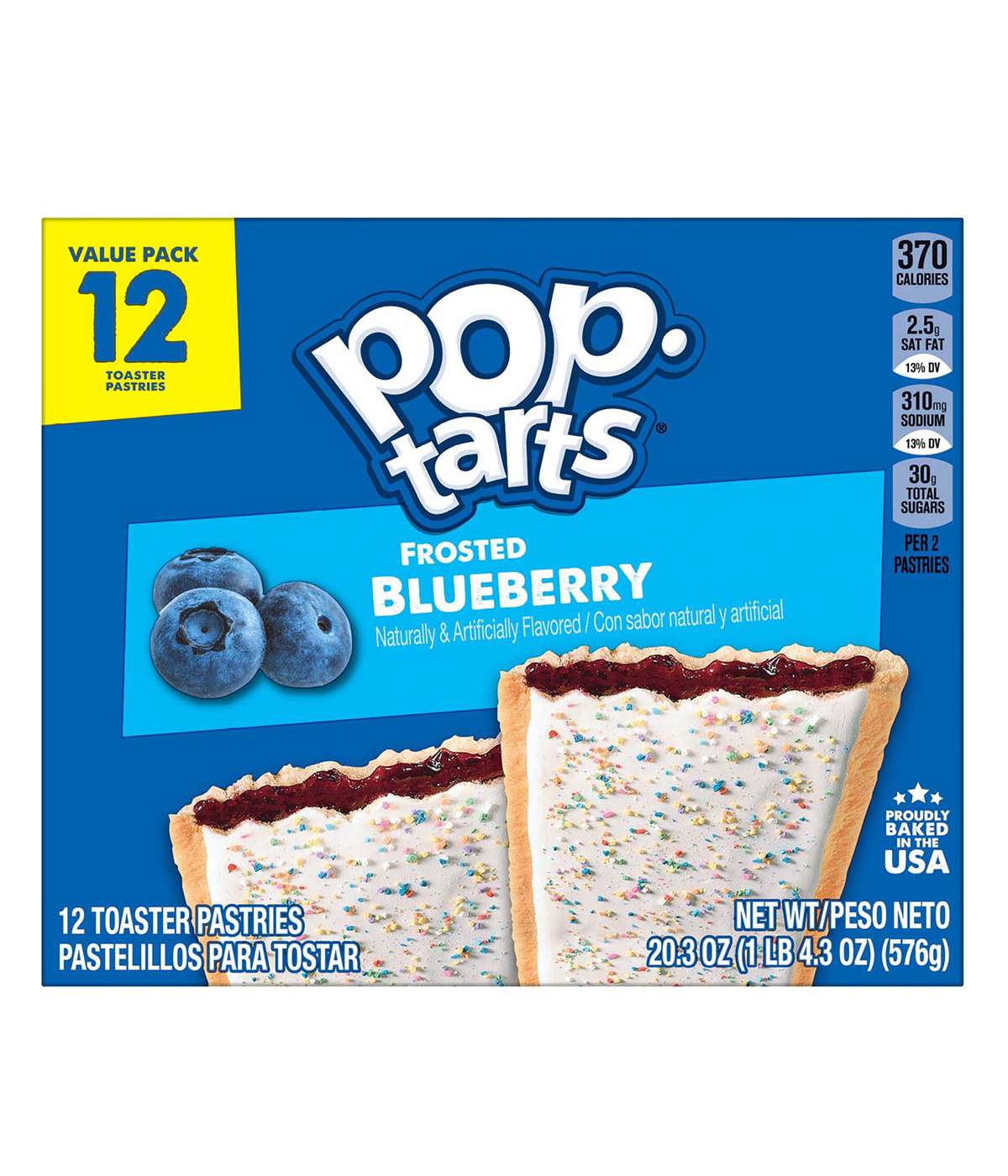 Pop-Tarts Frosted Blueberry Toaster Pastries, 20.3 oz - Shop Toaster ...
