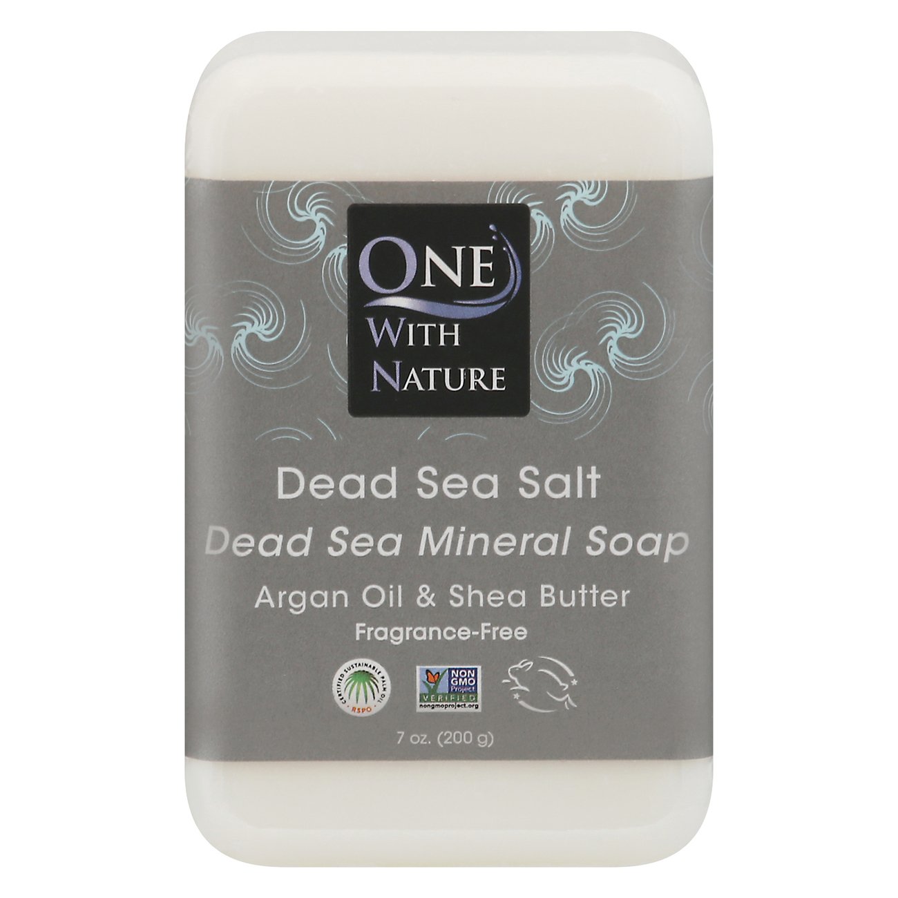 One With Nature Dead Sea Mineral Salt Soap with Argan Oil & Shea Butter ...