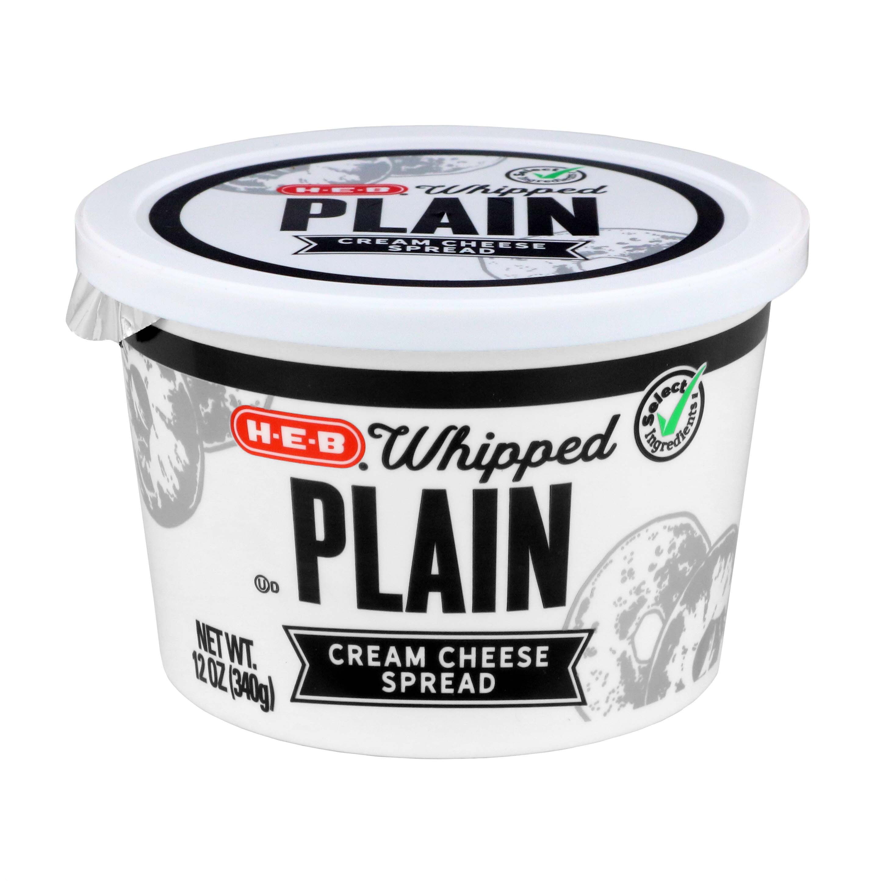 H-E-B Whipped Plain Cream Cheese Spread - Shop Cheese at H-E-B