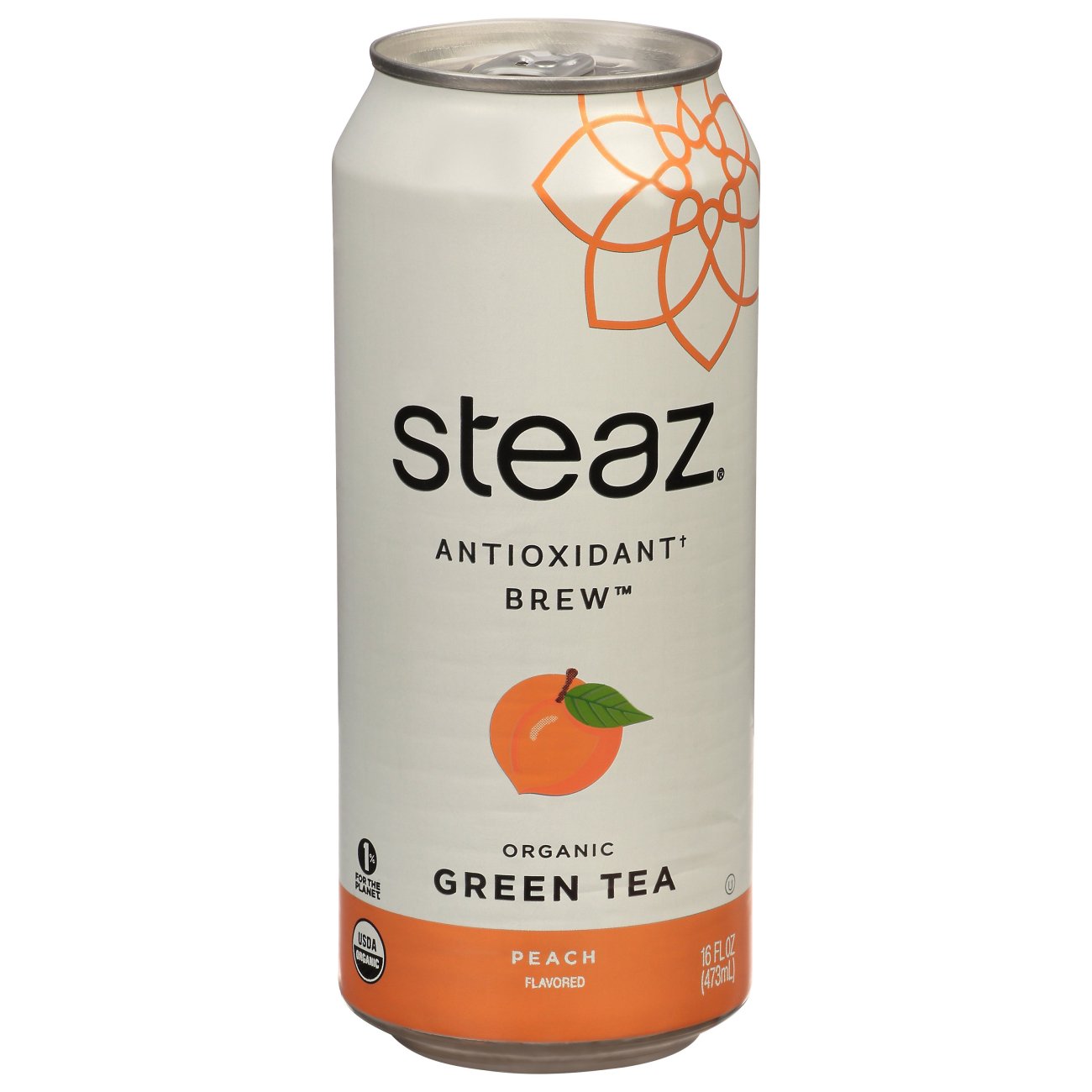 Steaz Iced Teaz 100% Natural Peach Green Tea - Shop Tea at H-E-B