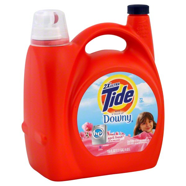 Tide With A Touch Of Downy HE 2X Ultra April Fresh Detergent 72 Loads ...