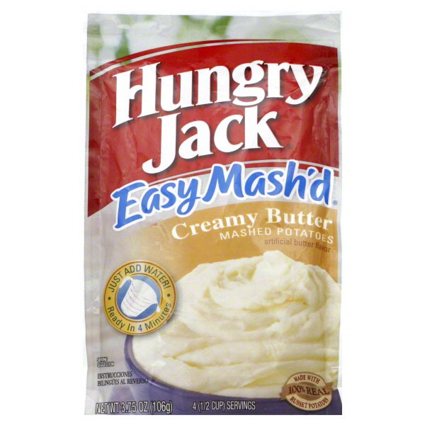 Hungry Jack Easy Mash'd Creamy Butter Mashed Potatoes - Shop Pantry ...