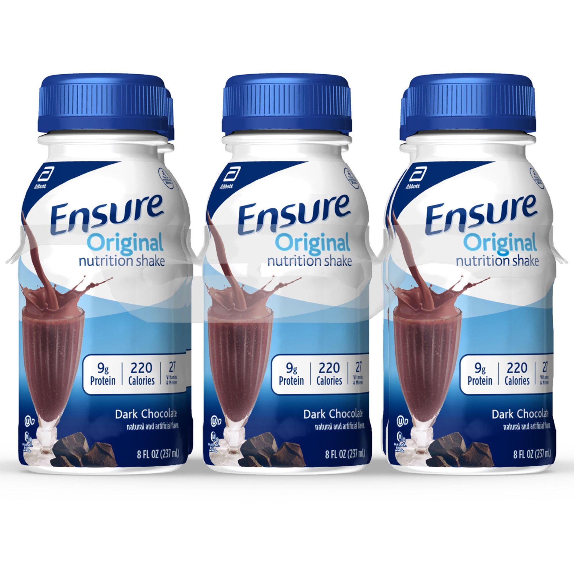 Ensure Original Nutrition Shakes 6 pk Bottles - Dark Chocolate - Shop ...