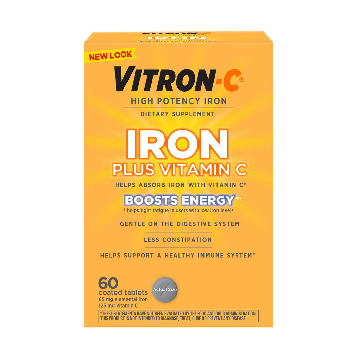 Vitron-C Iron Supplement Plus 125 mg Vitamin C - Shop Minerals at H-E-B