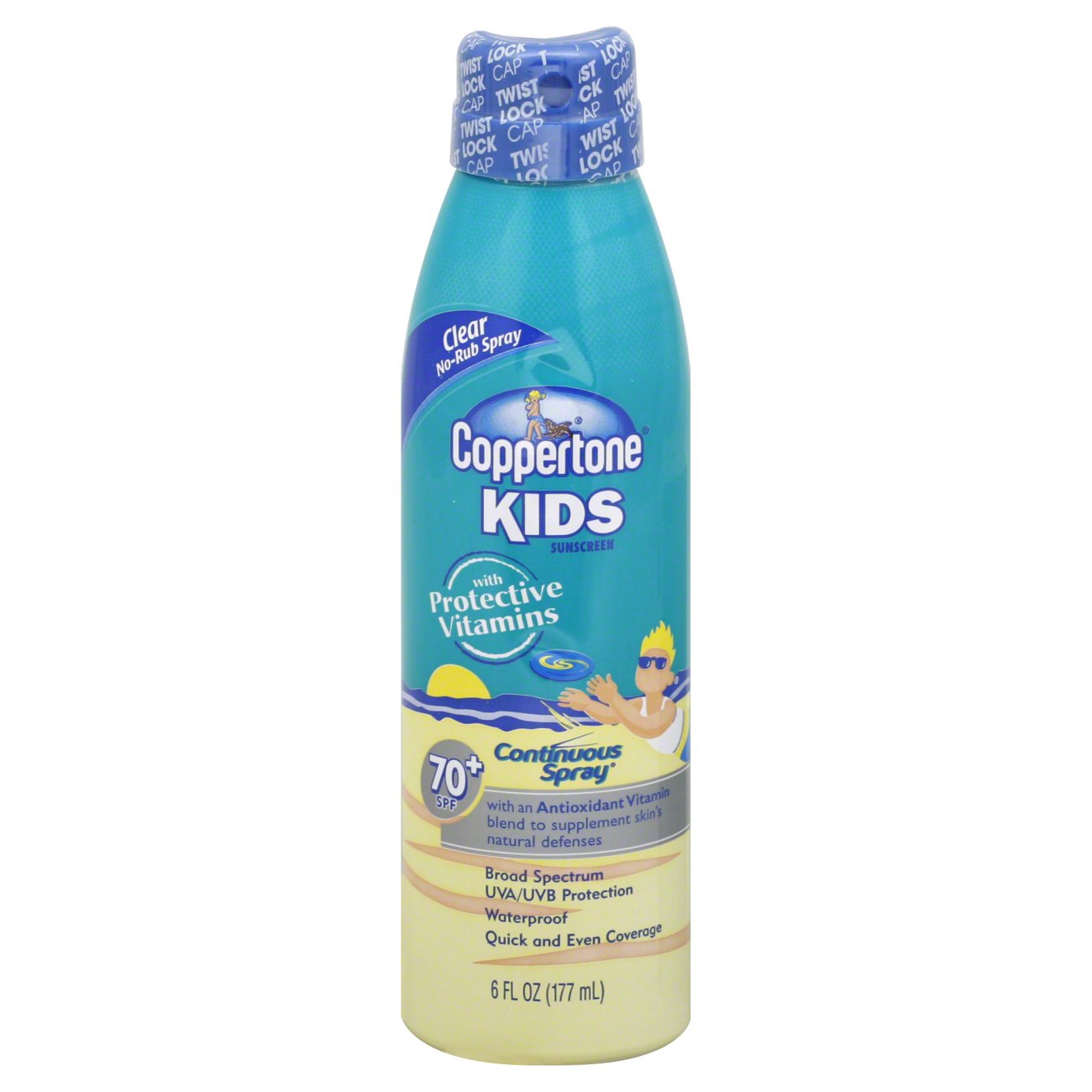 Coppertone Kids Broad Spectrum Sunscreen Continuous Spray SPF 70 ...