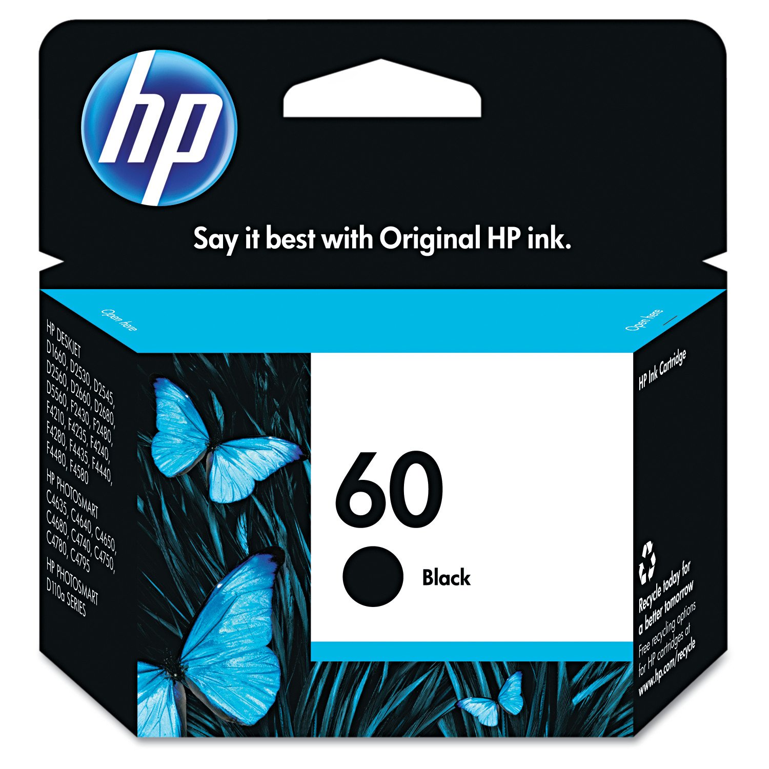 hp 60 Original Ink Cartridge - Black - Shop Printer ink at H-E-B