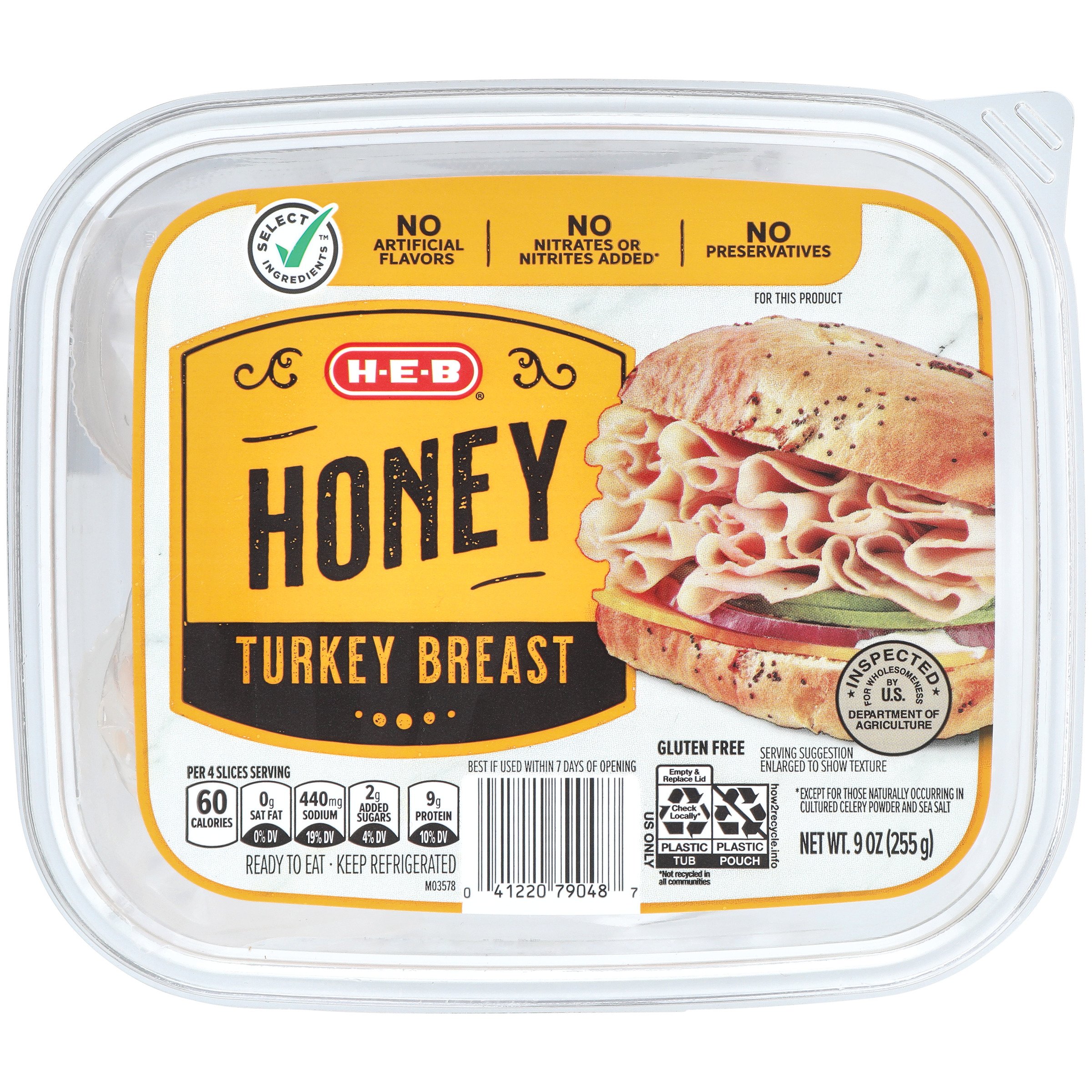 H-E-B Honey Turkey Breast Lunch Meat - Shop Meat at H-E-B