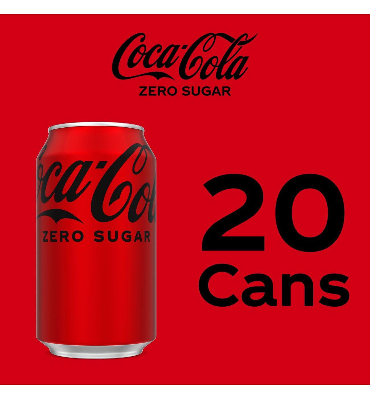 Coca-Cola Zero Sugar Coke 12 oz Cans - Shop Soda at H-E-B